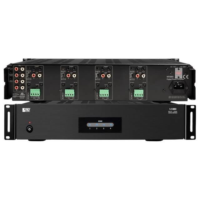 OSD Audio MX880 4-Zone 8-Channel Power Amplifier for Home Theater ...